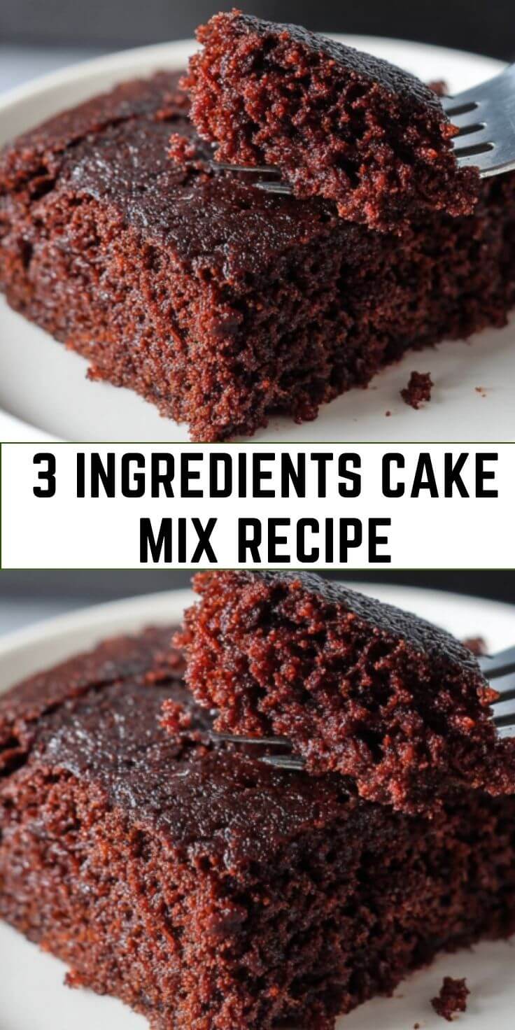 3 ingredient Cake Mix Recipe (Are you Kidding me cake)