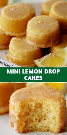 Mini Lemon Drop Cakes Recipe | 100kRecipes