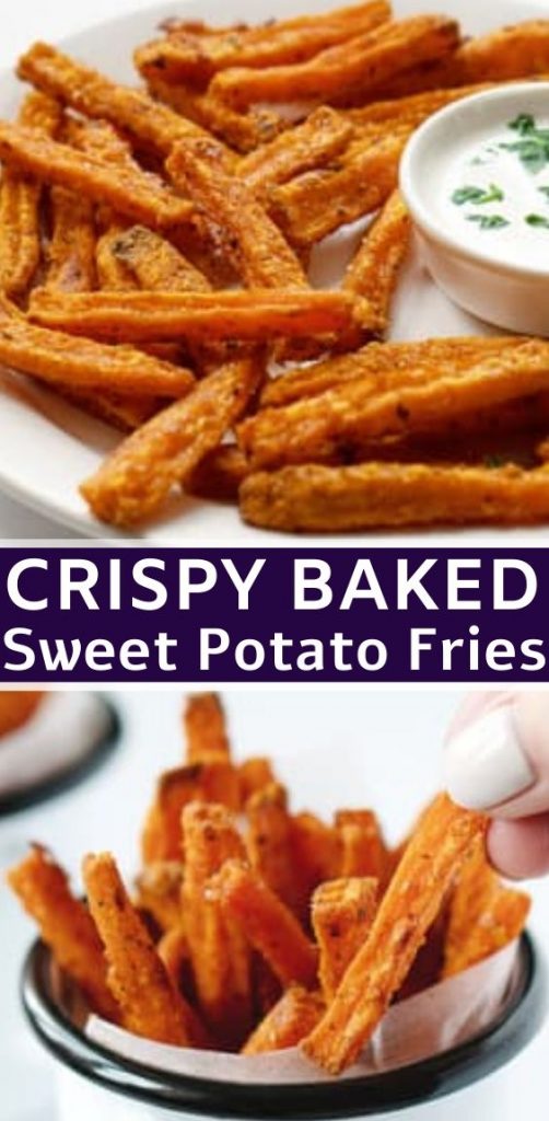 Crispy Baked Sweet Potato Fries - {Secret Ingredient!}