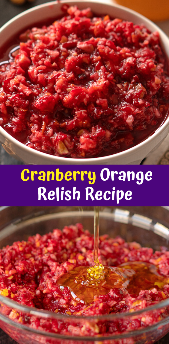 Fresh Cranberry Orange Relish ®l { Fast + Easy }