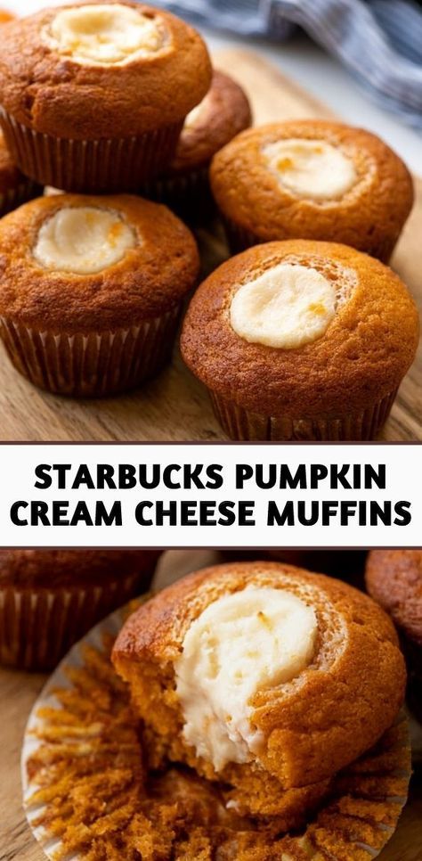Starbucks Pumpkin Cream Cheese Muffins | 100K Recipes