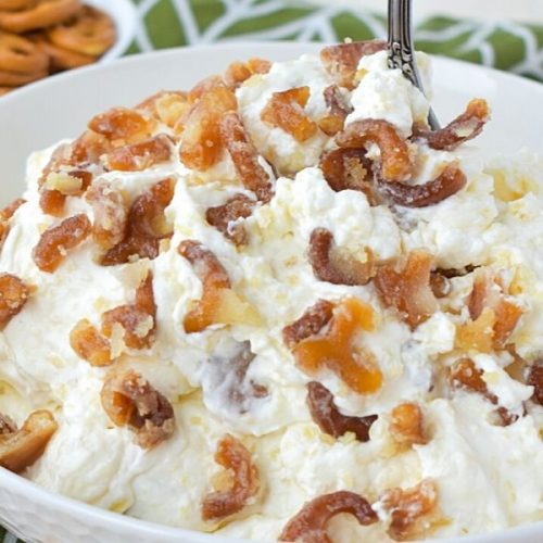 Easy Pineapple Pretzel Fluff Salad (Desserts Recipe)