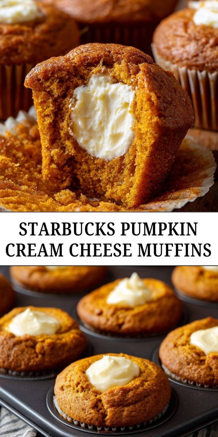 Starbucks Pumpkin Cream Cheese Muffins | 100K Recipes