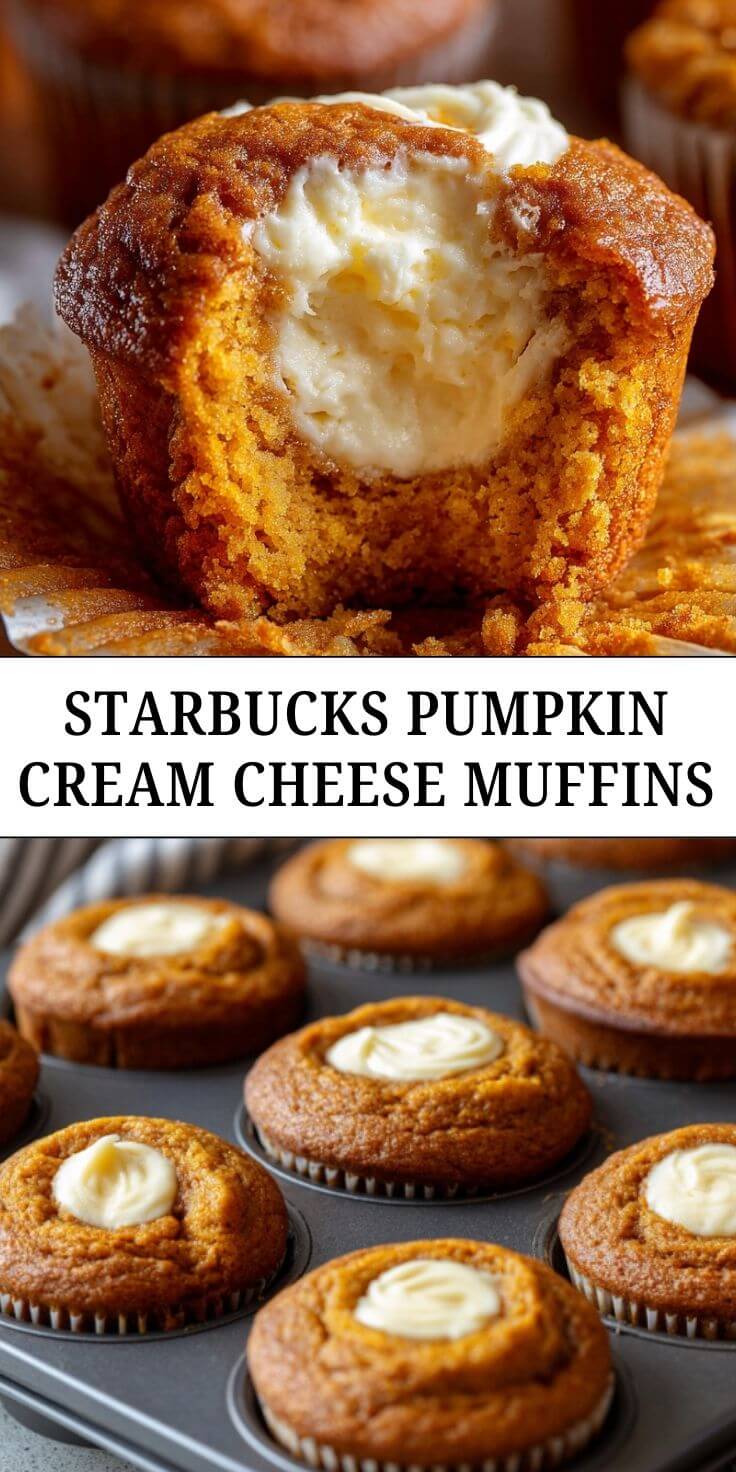 Starbucks Pumpkin Cream Cheese Muffins | 100K Recipes