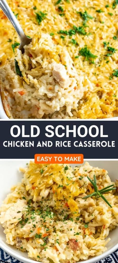 Old School Chicken and Rice Casserole - 100k Recipes